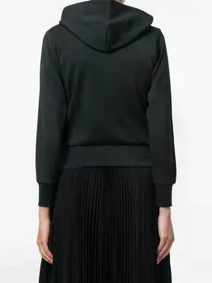 Play Comme Des Garcon Heart-patch Drawstring Hoodie - Black