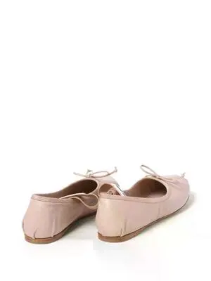 Miu Miu Leather Ballerina Shoes - Pink