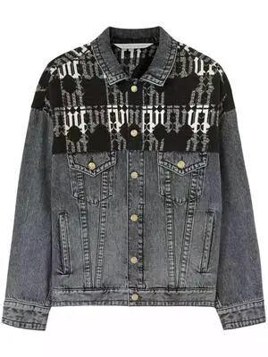 Palm Angels Monogram-jacquard Denim Jacket