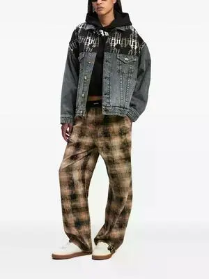 Palm Angels Monogram-jacquard Denim Jacket