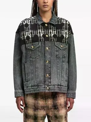 Palm Angels Monogram-jacquard Denim Jacket