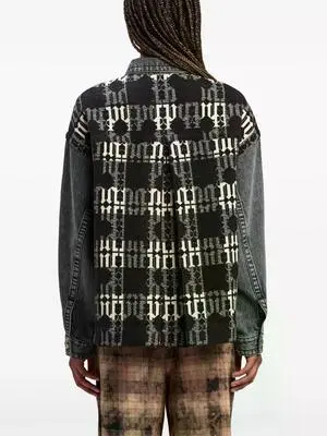 Palm Angels Monogram-jacquard Denim Jacket