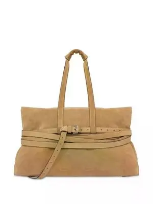 Moschino Tie Me Leather Shoulder Bag