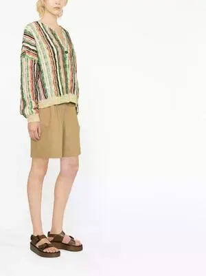 VITELLI Striped Knit Cardigan