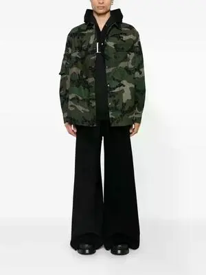 Valentino Garavani Camouflage-pattern Canvas Jacket