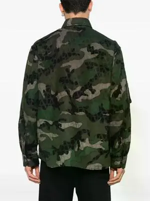 Valentino Garavani Camouflage-pattern Canvas Jacket