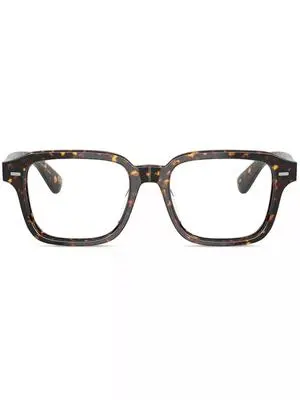 Oliver Spencer Errisson Square Frame Glasses - Brown