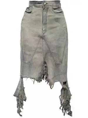 Rick Owens Distressed Skirts