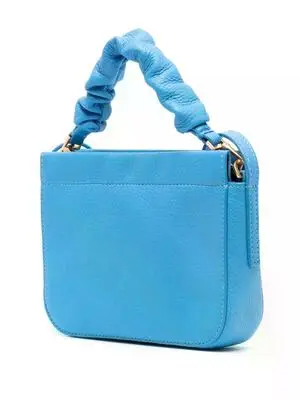 YU MEI Deerskin Scrunchie Vi Bag - Blue