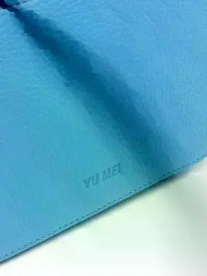 YU MEI Deerskin Scrunchie Vi Bag - Blue