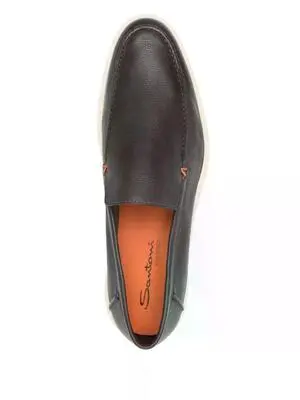 Santoni Leather Loafers