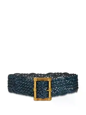 Etro Woven Leather Belt - Blue
