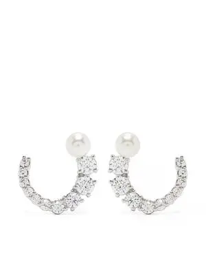 SWAROVSKI Matrix Stud Earrings - Silver