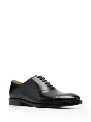 Brunello Cucinelli Lace-up Leather Oxford Shoes - Black