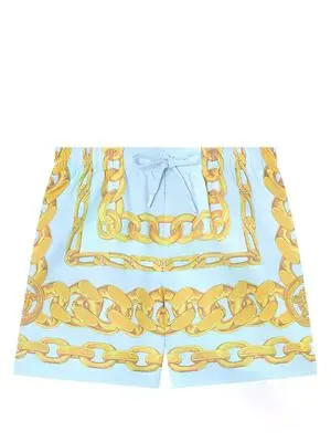 Versace Medusa Chains Swim Shorts - Blue