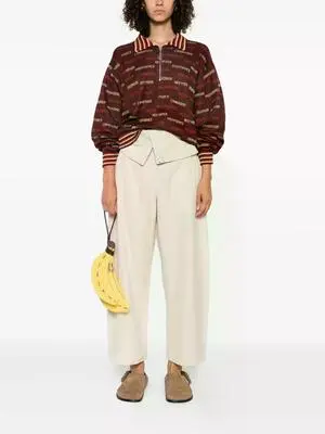 JW Anderson Fold-over Wide-leg Trousers