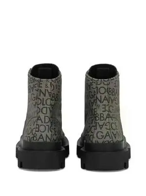 Dolce & Gabbana Logo-jacquard Ankle Boots