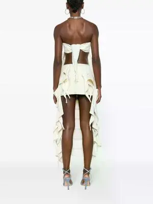 Y/project Bandeau-style Denim Top - Neutrals