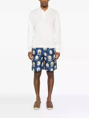Camilla Graphic Print Tailored Shorts