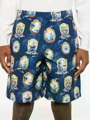 Camilla Graphic Print Tailored Shorts
