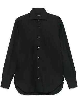 BARBA NAPOLI Poplin Shirt - Black