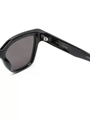 Saint Laurent Logo-engraved Square-frame Sunglasses