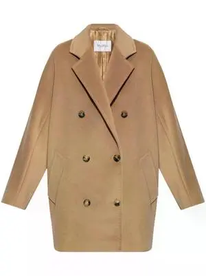 Max Mara Rebus Double-breasted Coat - Brown