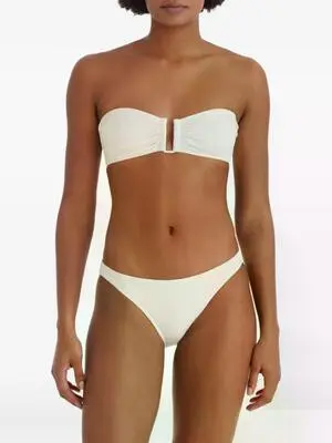 ERES Ruched Bandeau Bikini Top - White