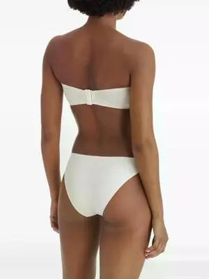 ERES Ruched Bandeau Bikini Top - White