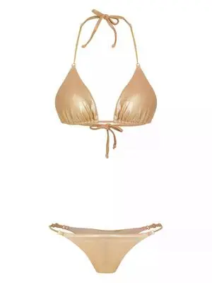 AMIR SLAMA Metallic Bikini - Gold