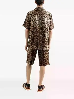 Dolce & Gabbana Leopard Print Shorts