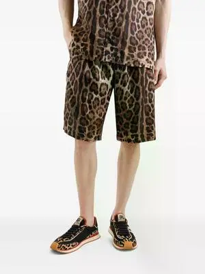 Dolce & Gabbana Leopard Print Shorts