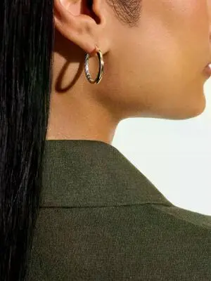 John Hardy 14kt Gold Jh Essential Hoop Earrings
