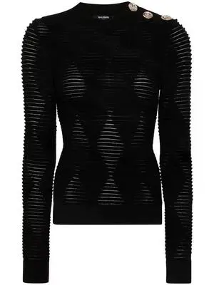 Balmain Round Neck Sweaters For Women