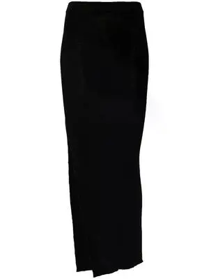 Rick Owens Ziggy Ribbed-knit Maxi Skirt