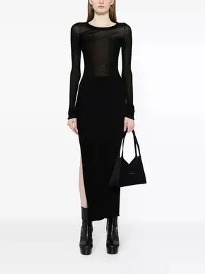 Rick Owens Ziggy Ribbed-knit Maxi Skirt