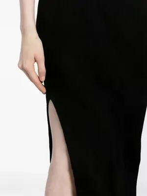 Rick Owens Ziggy Ribbed-knit Maxi Skirt