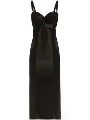 Dolce & Gabbana Bustier Midi Dress - Black