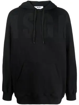 MSGM Logo-print Cotton Hoodie