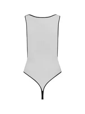 MAISON CLOSE Minuit Sheer V-neck Swimsuit