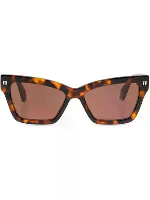 Off-White Cincinnati Cat-eye Sunglasses - Brown