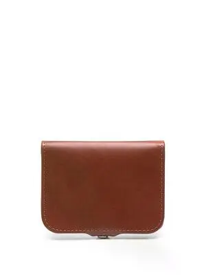 A.p.c. Snap-fastening Leather Wallet - Brown
