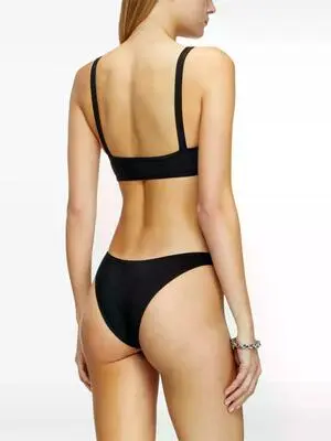 DIESEL® Oval D Logo Plaque Bikini Top