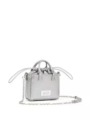 MAISON MARGIELA 5ac Metallic-effect Tote Bag - Silver