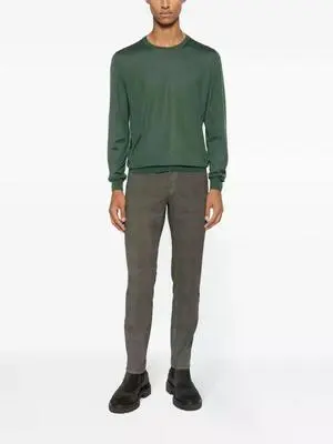 Jacob Cohen Mini Check-print Skinny Trousers - Brown