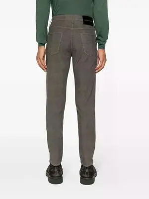 Jacob Cohen Mini Check-print Skinny Trousers - Brown