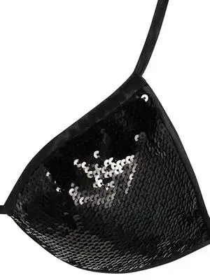 TOM FORD Sequin-embellished Triangle Bikini Top