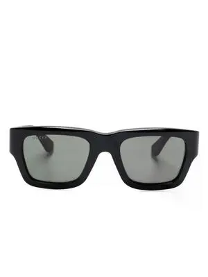 Gucci Rectangular-frame Sunglasses - Black