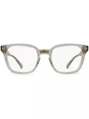 Gucci Acetate Rectangle Frame Sunglasses - Gold