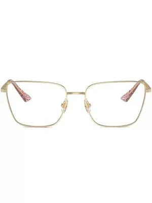 JIMMY CHOO Square-frame Glasses - Gold